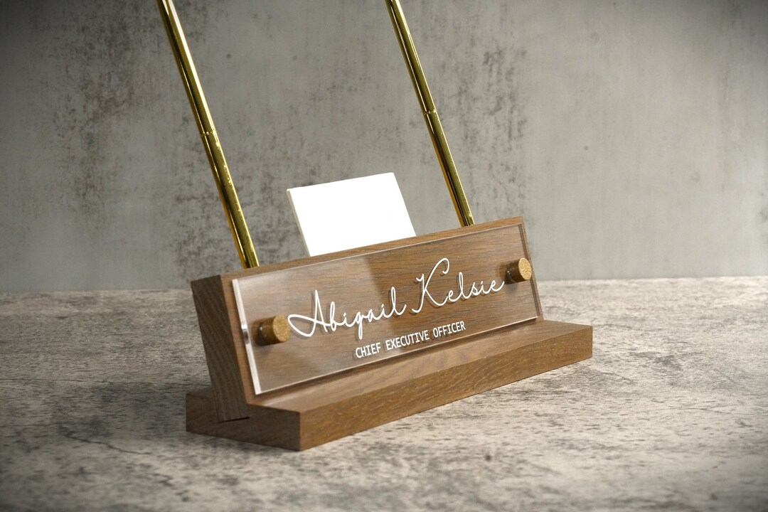 Executive Desk Name Plate. Made Exclusively by Garo Signs. Size 10" X 2 ...
