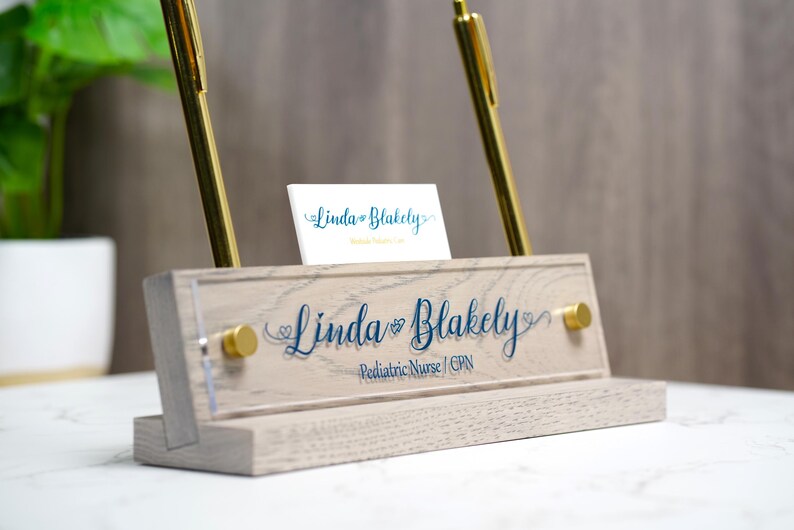 Executive Desk Name Plate. Made Exclusively by Garo Signs. Size 10" X 2 ...