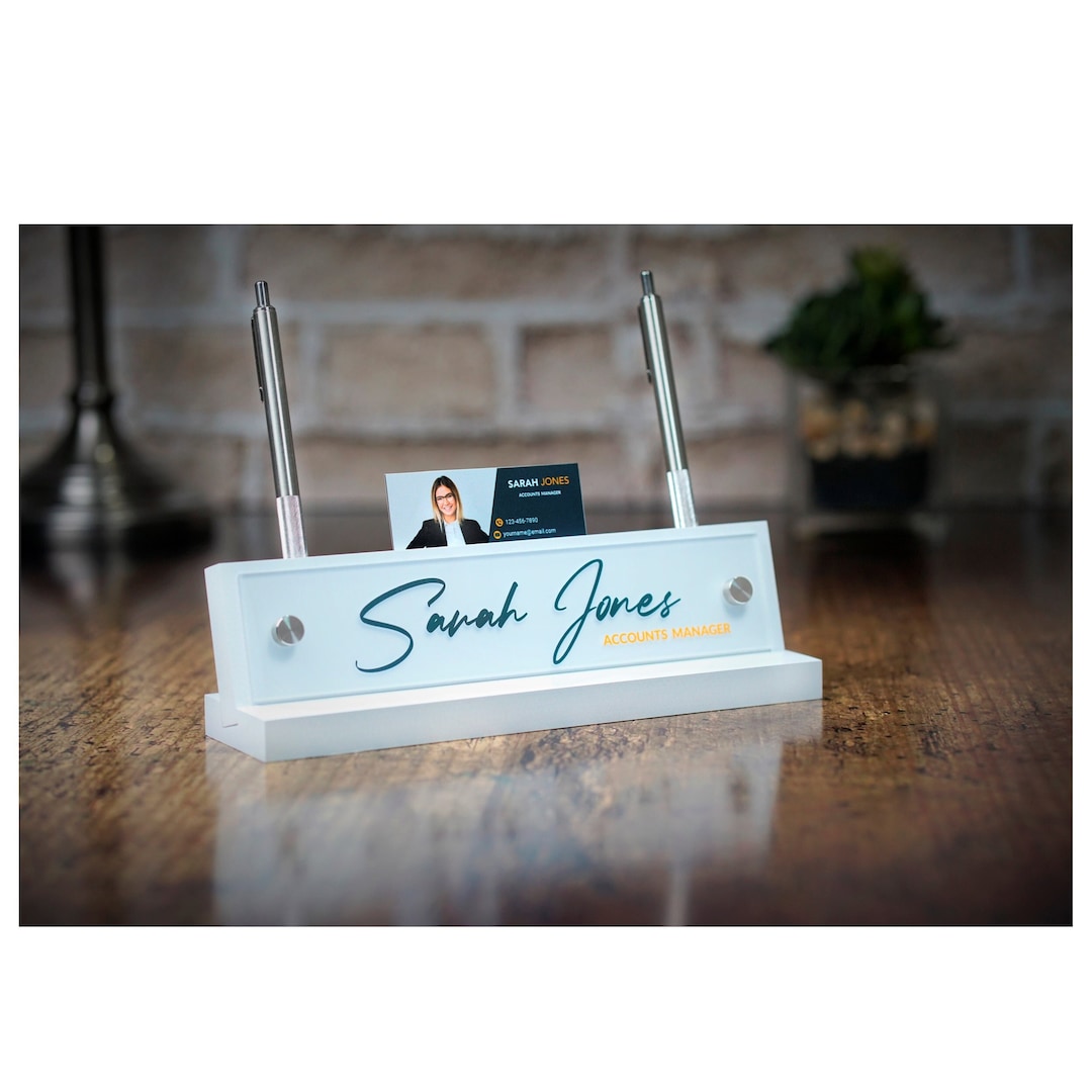 Executive Desk Name Plate. Made Exclusively by Garo Signs. Size 10 X 2. ...