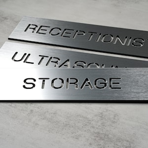 Lasered Metal Wall & Door Sign. 10" X 2.5" - Etsy