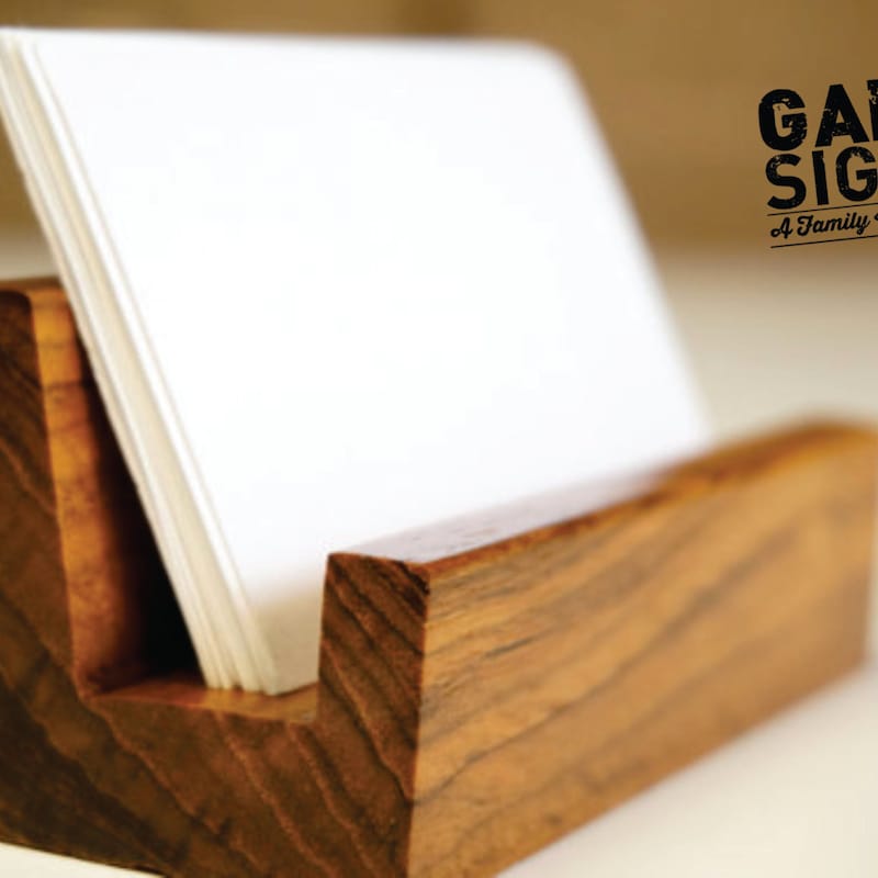 Wood Card Holder - Etsy
