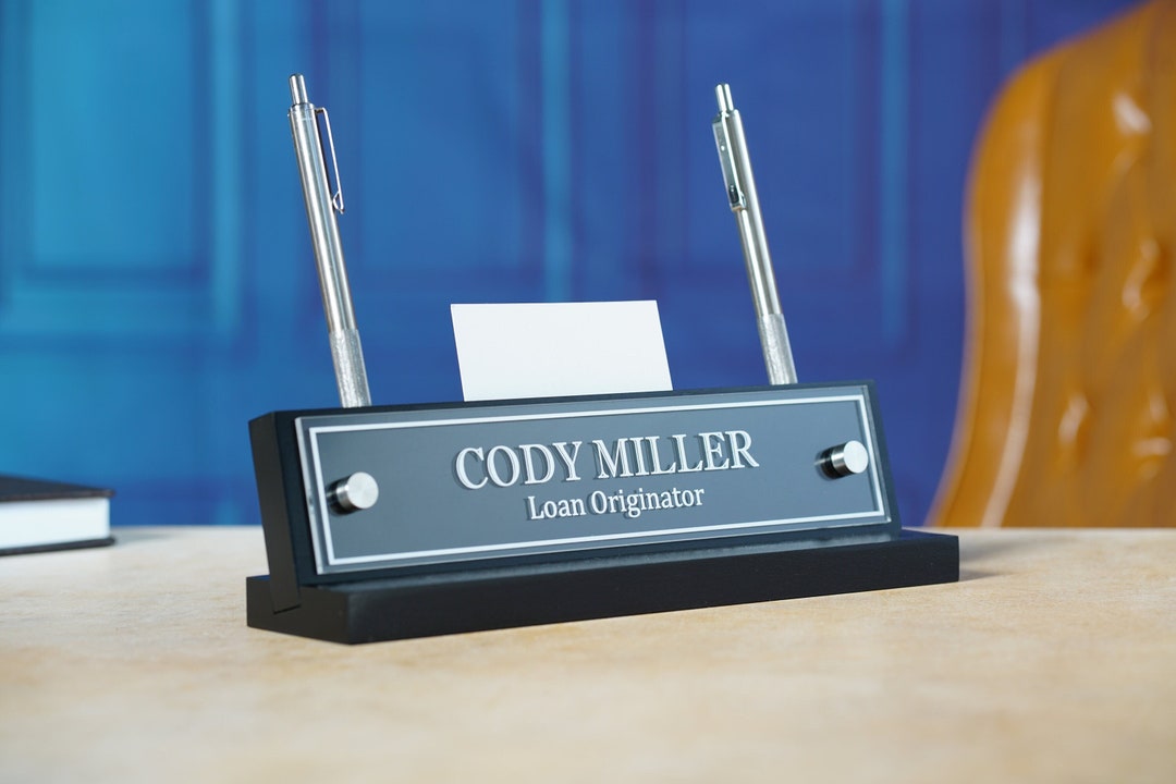 Executive Desk Name Plate. Made Exclusively by Garo Signs. Size 10" X 2 ...