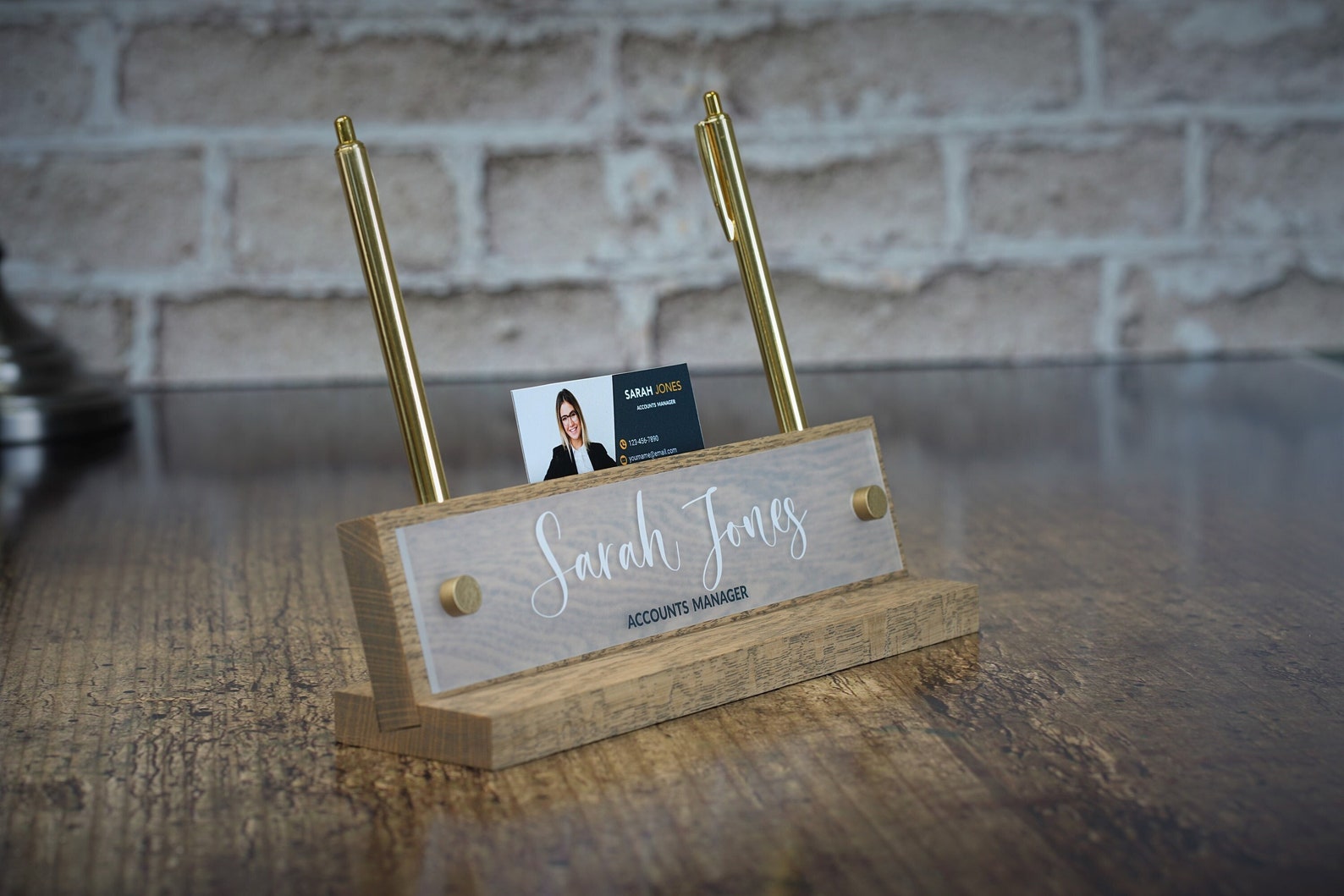 Executive Desk Name Plate. Made Exclusively by Garo Signs. Size 10 X 2. ...