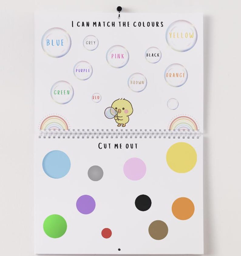 Toddler Busy Book Printable | Preschool Learning Pages, Montessori ...
