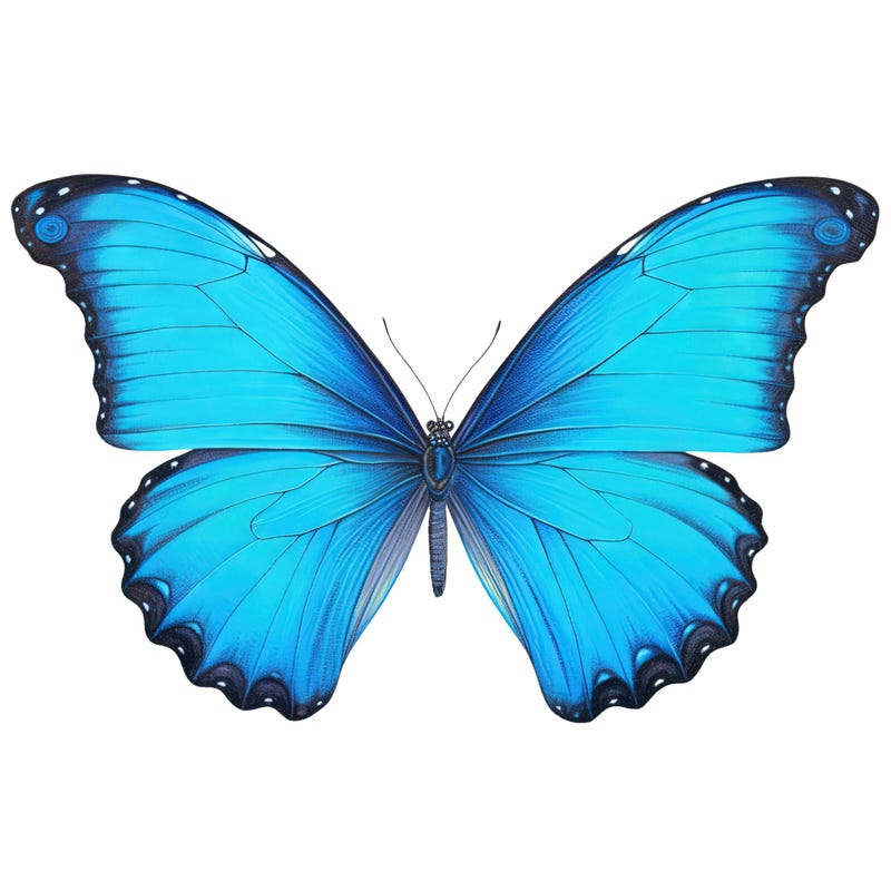 Stickers Butterflies Blue - Etsy