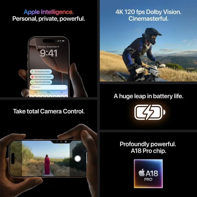 Apple iPhone 16 Pro Max 256GB – Factory Unlocked, Titanium Design High ...
