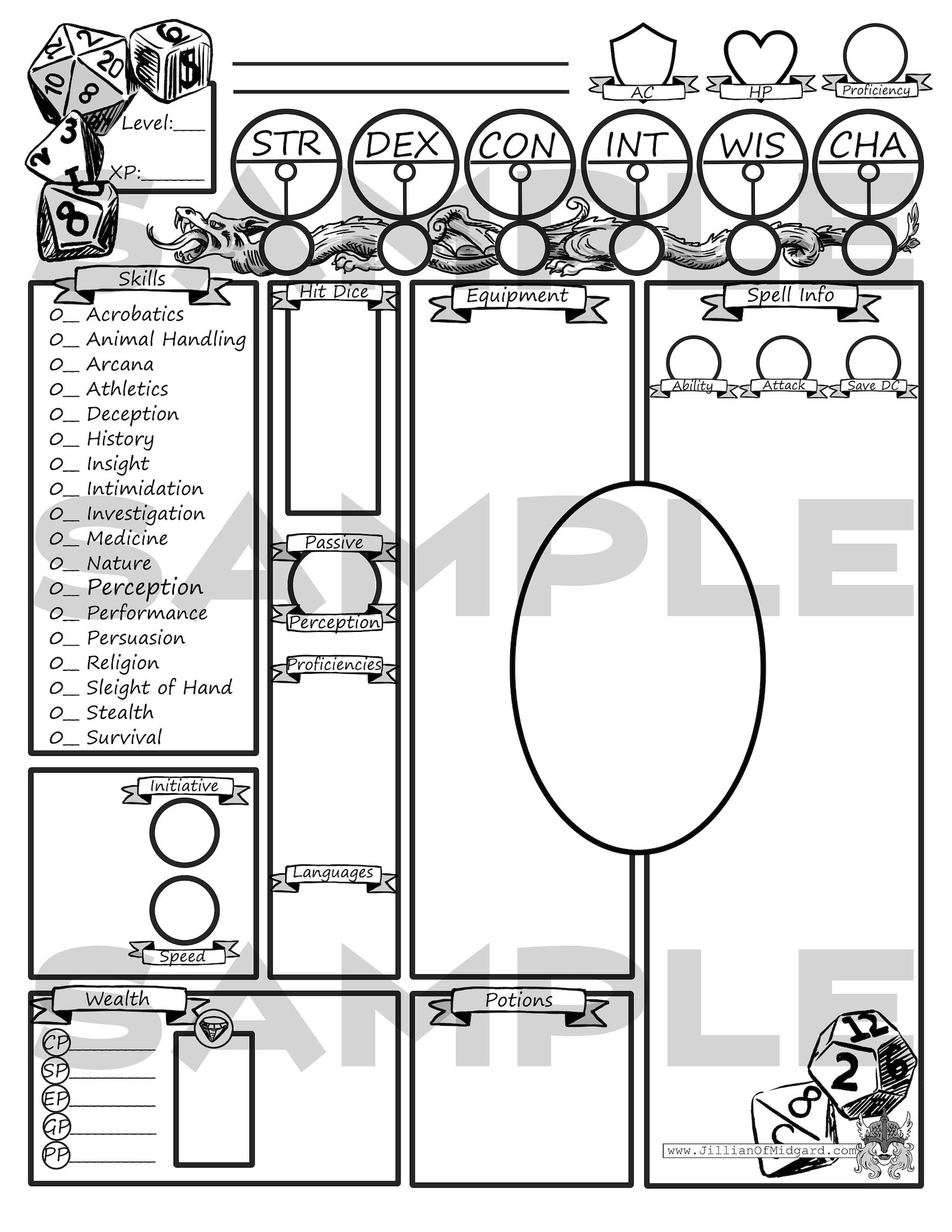 D&D 5th edition PDF Tool Kit | Etsy