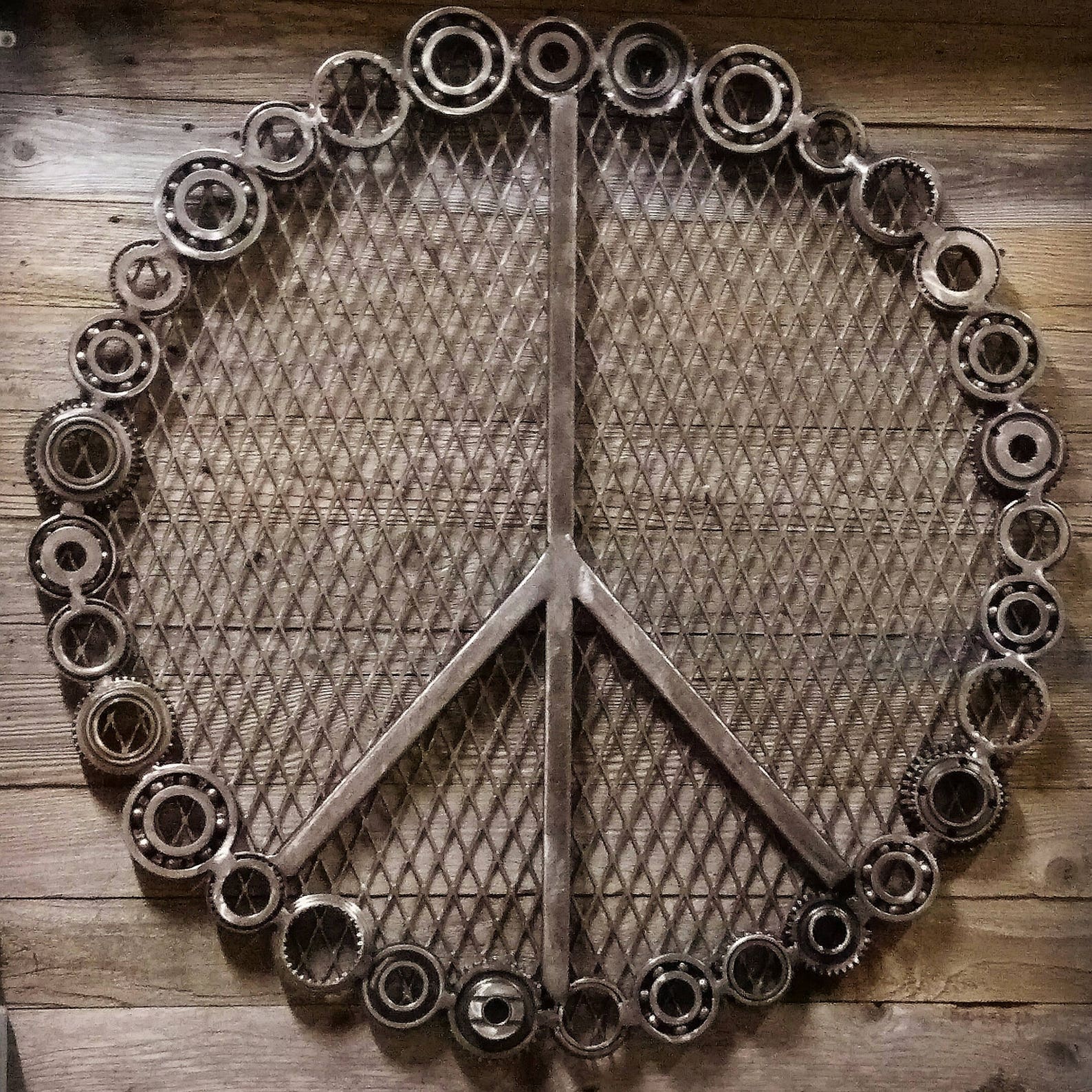 Custom Steel Peace Sign - Etsy