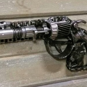 Custom Rustic Steampunk Steel Pistol Decor - Etsy