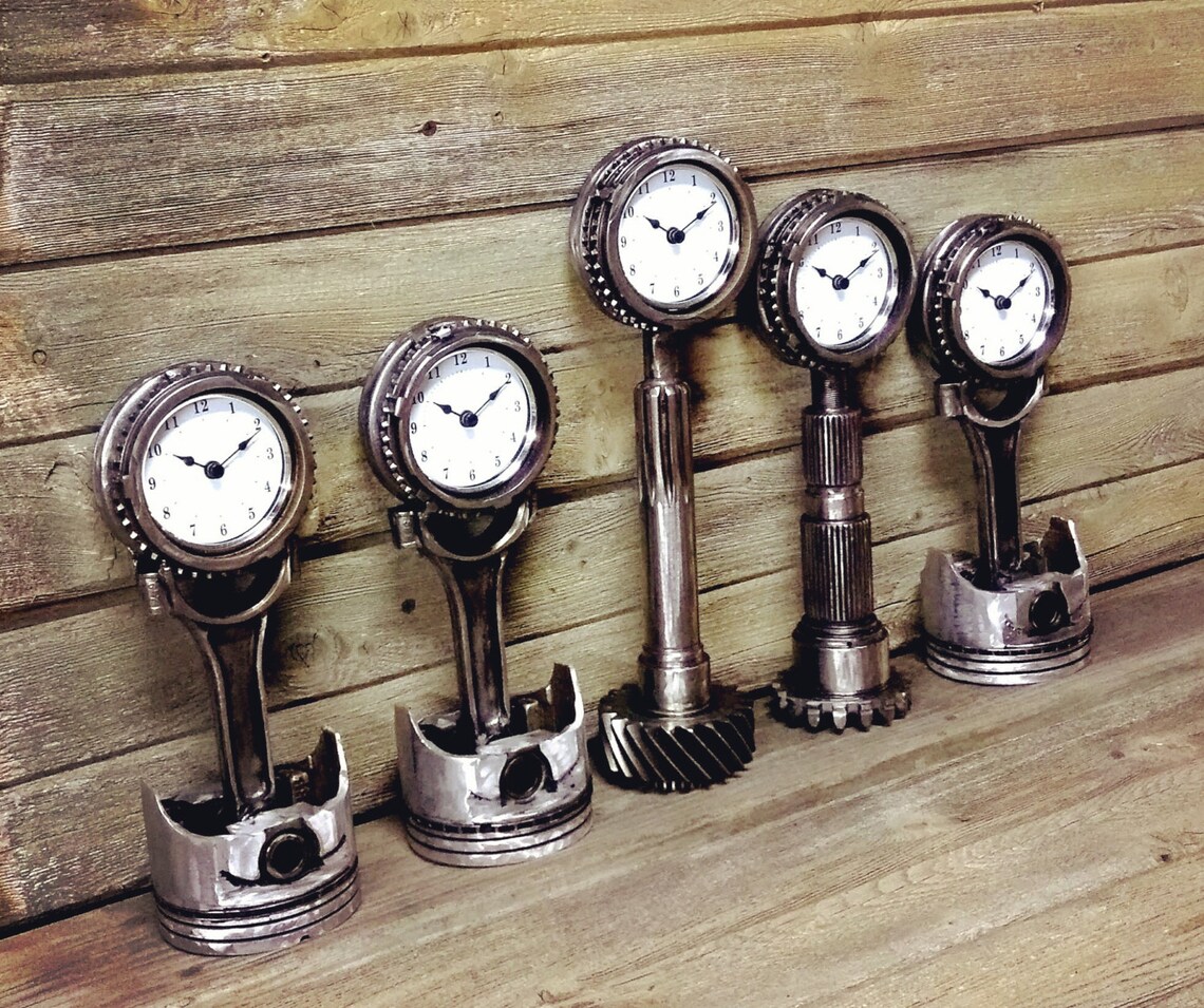 Custom Steel Gear Clocks - Etsy