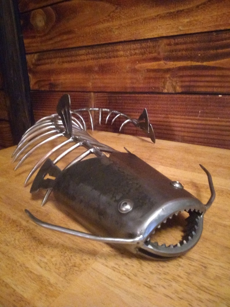 Custom Steel Skeletal Catfish Sculpure Art - Etsy