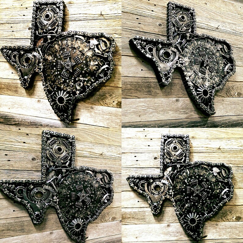Custom Steel Texas State Shape Art - Etsy