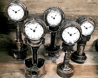 Custom Steel Gear Clocks | Etsy