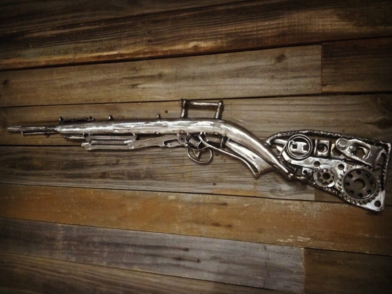 Custom Steel Steampunk Rifle Artwork - Etsy