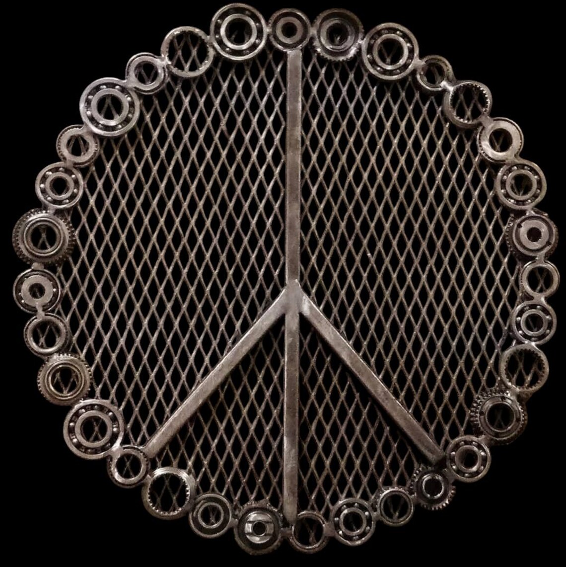 Custom Steel Peace Sign - Etsy