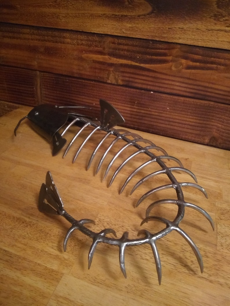 Custom Steel Skeletal Catfish Sculpure Art - Etsy