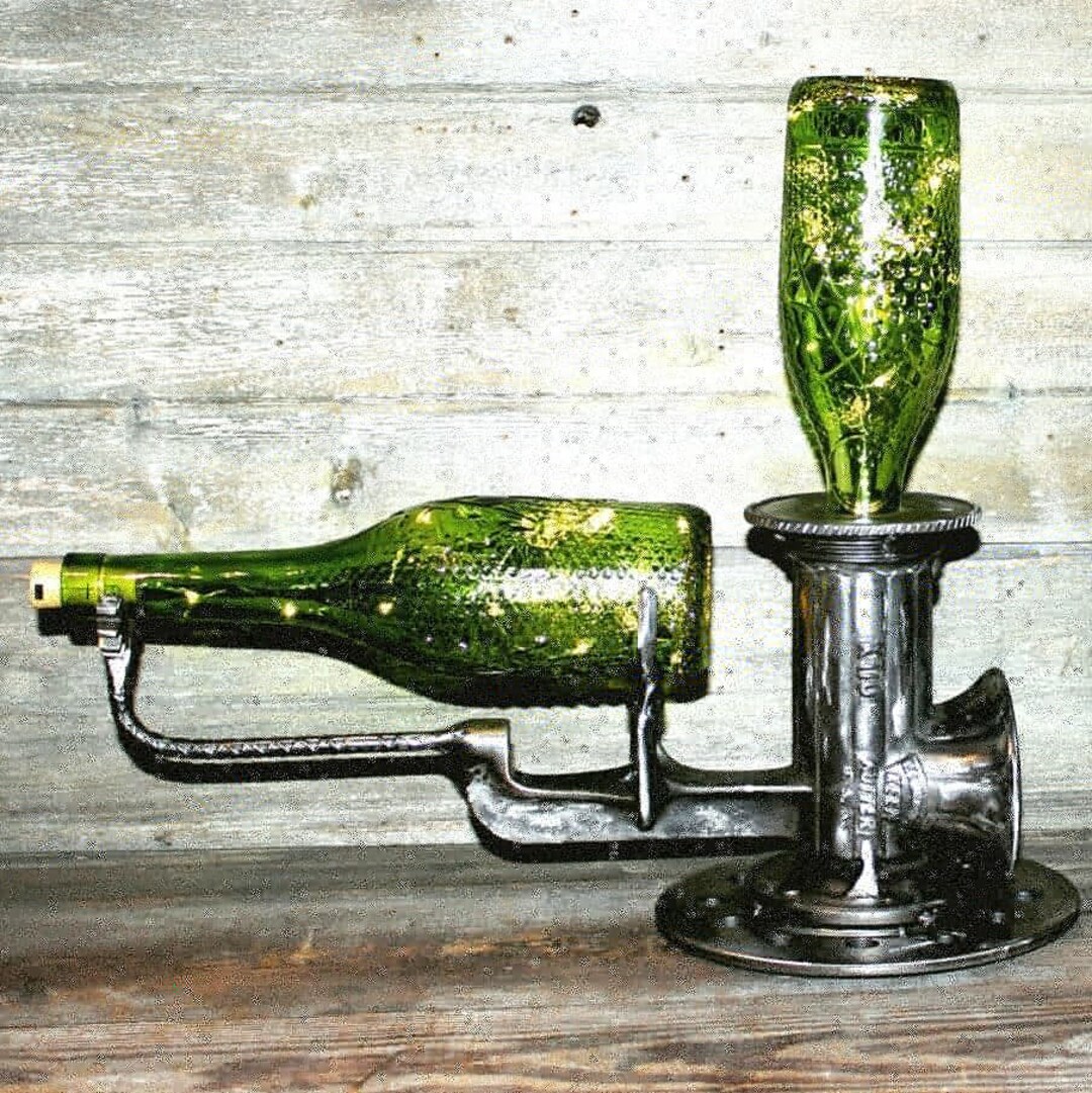 Custom Steel Steampunk Wine Rack Original - Etsy