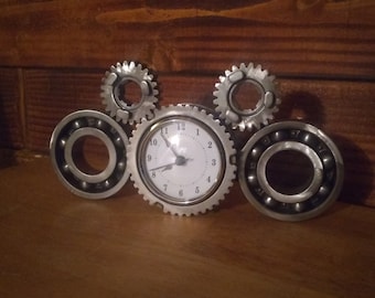 Custom Steel Gear Clocks | Etsy
