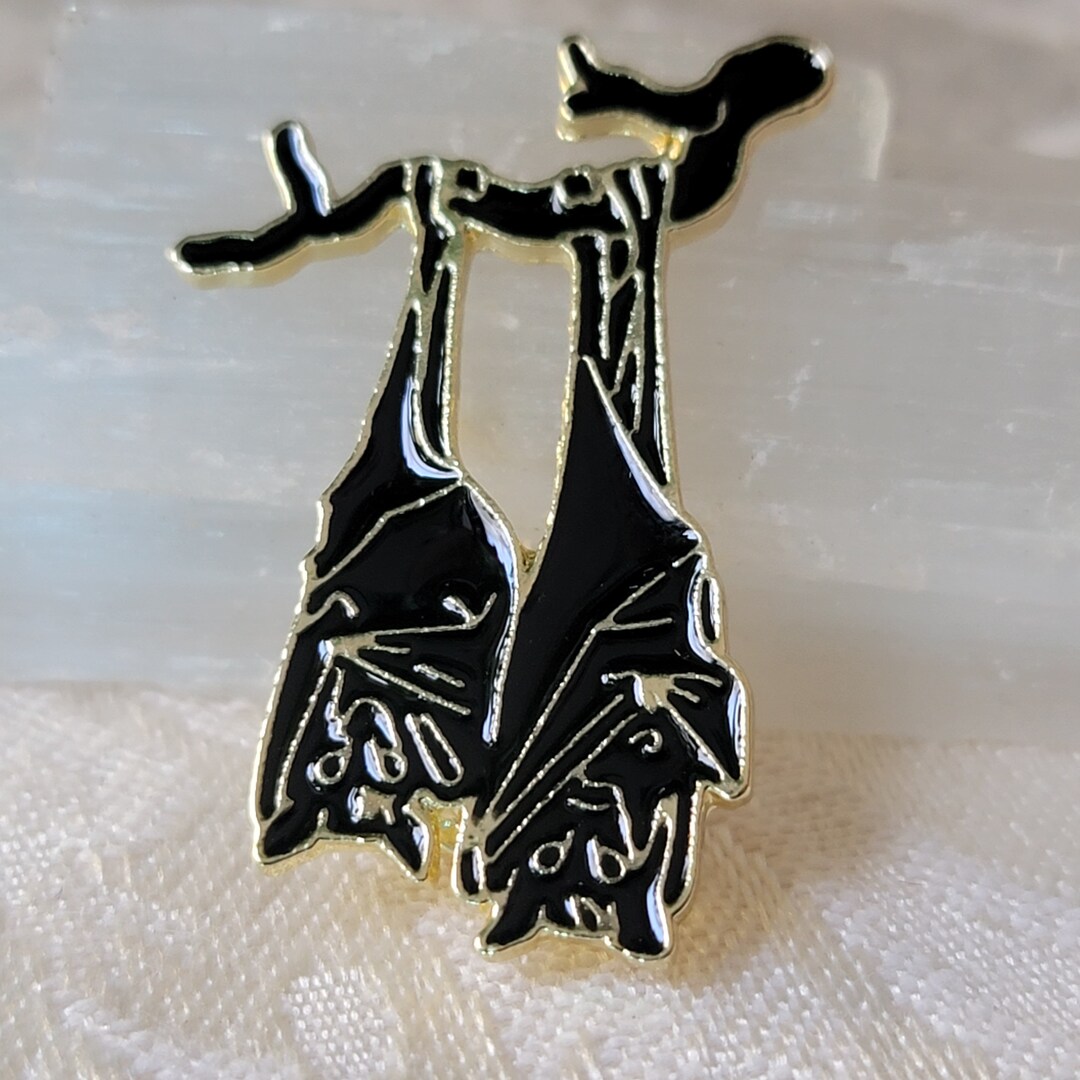 Hanging Black Bats Enamel Pin Brooch for Purse Backpack Jeans - Etsy