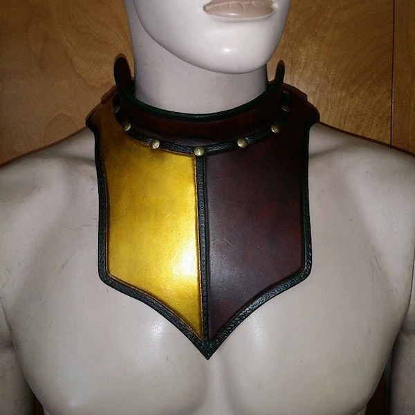 Leather Gorget - Etsy