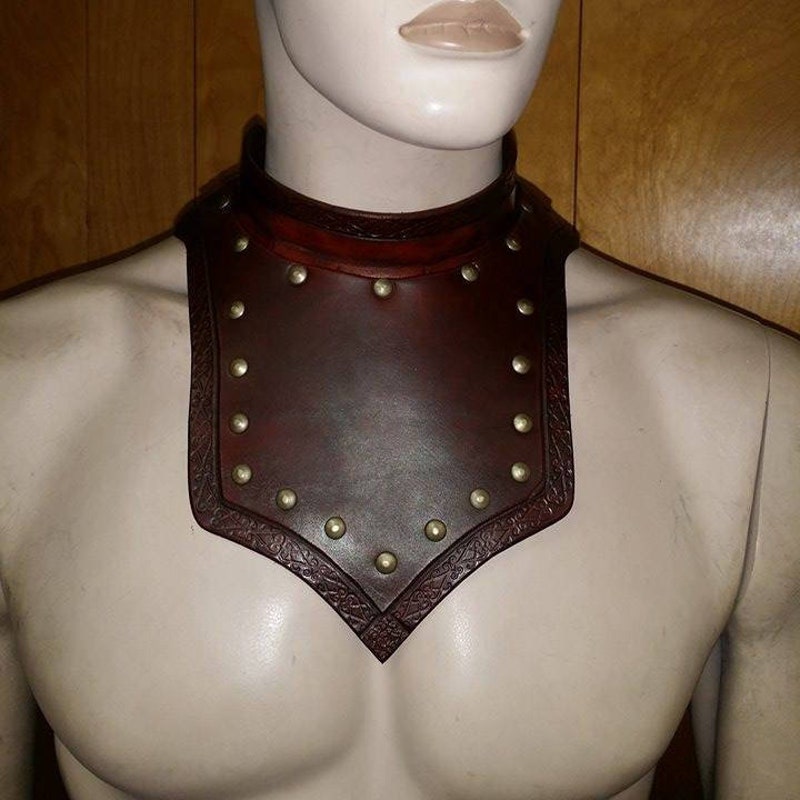 Leather Gorget - Etsy