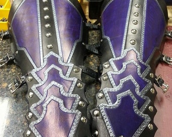 Leather Armor Roman Cestus Studded Gauntlets | Etsy