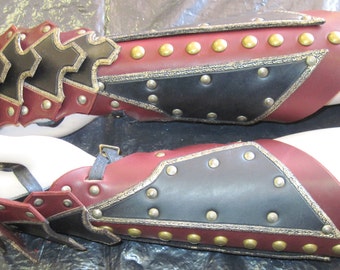 Leather Armor Roman Cestus Studded Gauntlets | Etsy