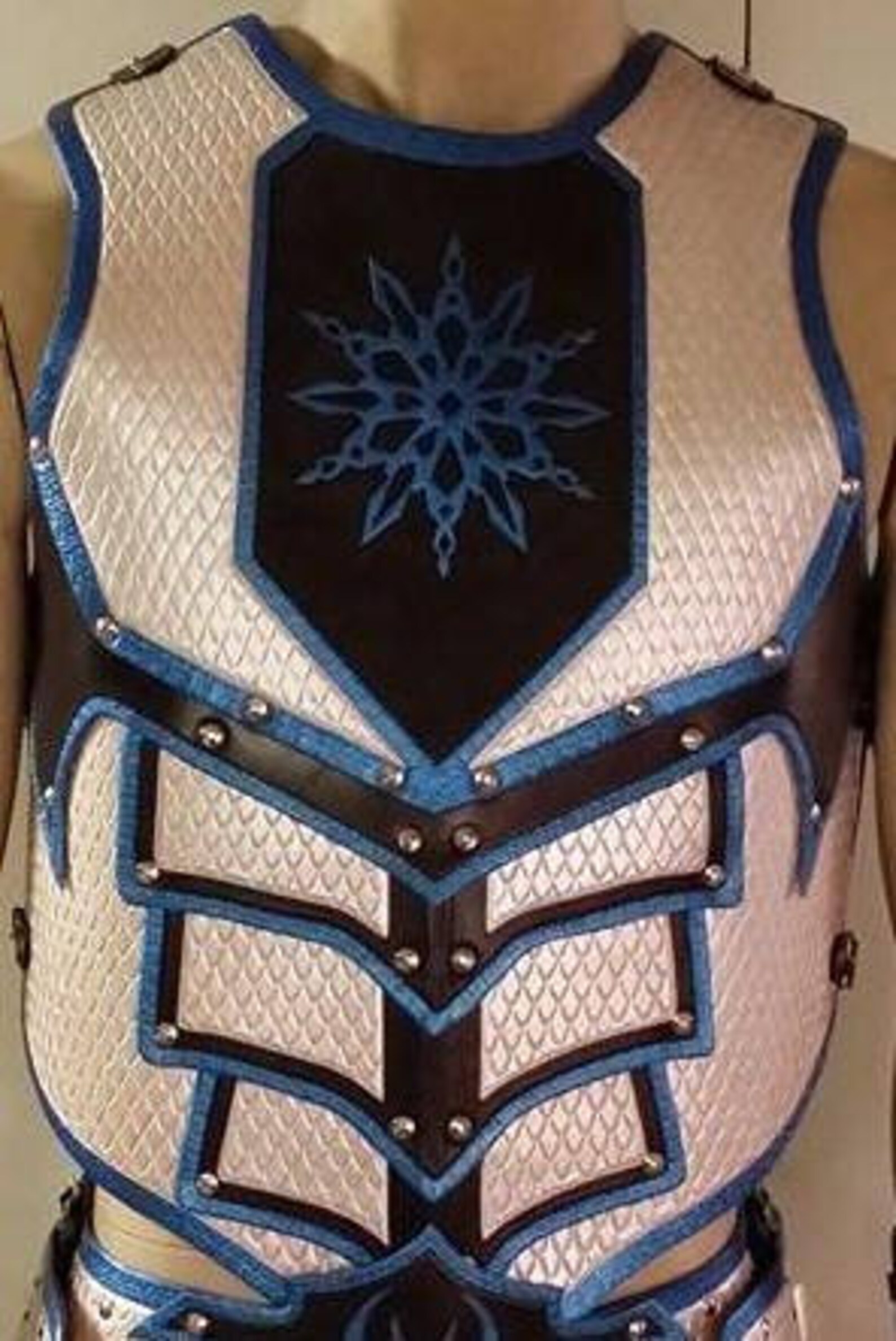 Leather Armor Dragon Scale Chest & Back With Graphic | Etsy