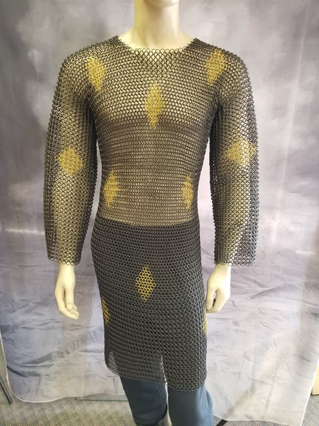 Handmade 18 Gauge Steel Chainmail Shirt: Riveted Underarms, Celtic ...