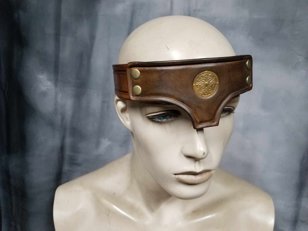 Custom Leather Armor Headband: Celtic, Barbarian, Viking Cosplay LARP ...