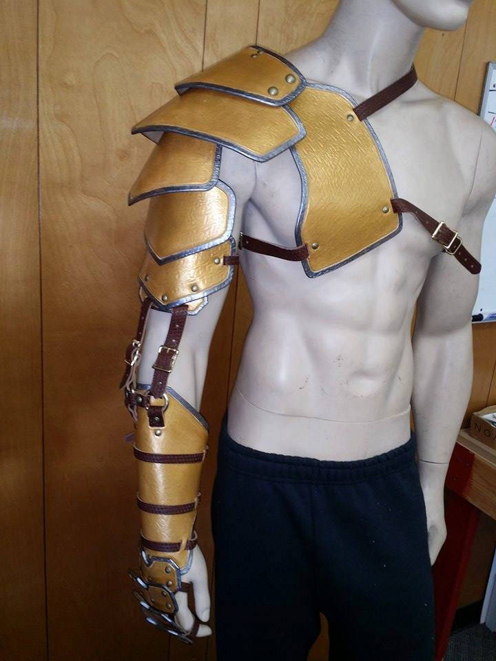 Leather Armor Full Arm - Etsy Australia