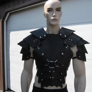 Leather Armor Gothic Chest Back & Shoulder Harness - Etsy