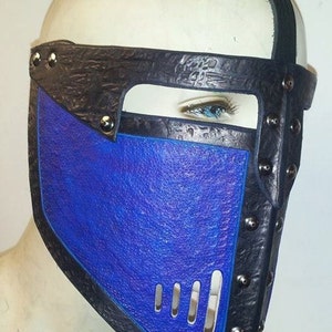 Leather Armor Demon Hide Mask Gothic Visor Leather Visor LAPR Mask ...