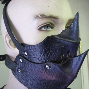 Leather Armor Dark Elf Molded Mask - Etsy