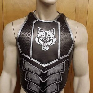 Leather Armor Dragon Scale Chest & Back With Your Graphic Dragonscale ...