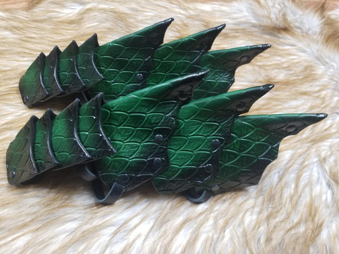 Dragon Scale Gauntlets Dragonscale Gauntlets Leather Gauntlets LARP ...