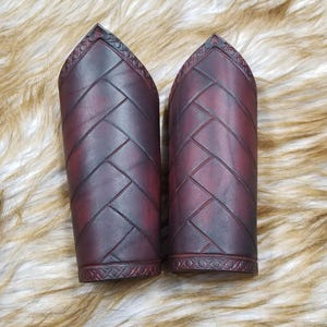 Leather Armor High Elven Leather Bracers Elf Bracers LARP Armor Cosplay ...