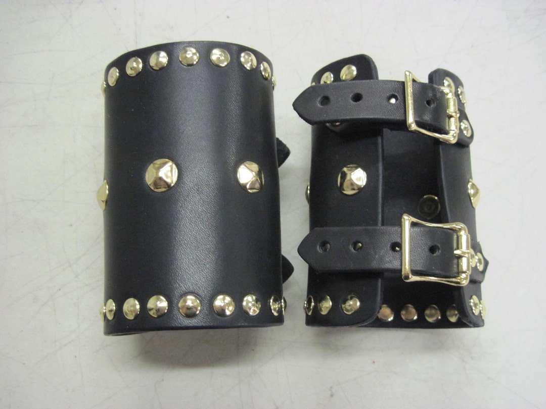 Custom Studded Leather Bicep Cuffs: Viking Celtic Armor - Etsy