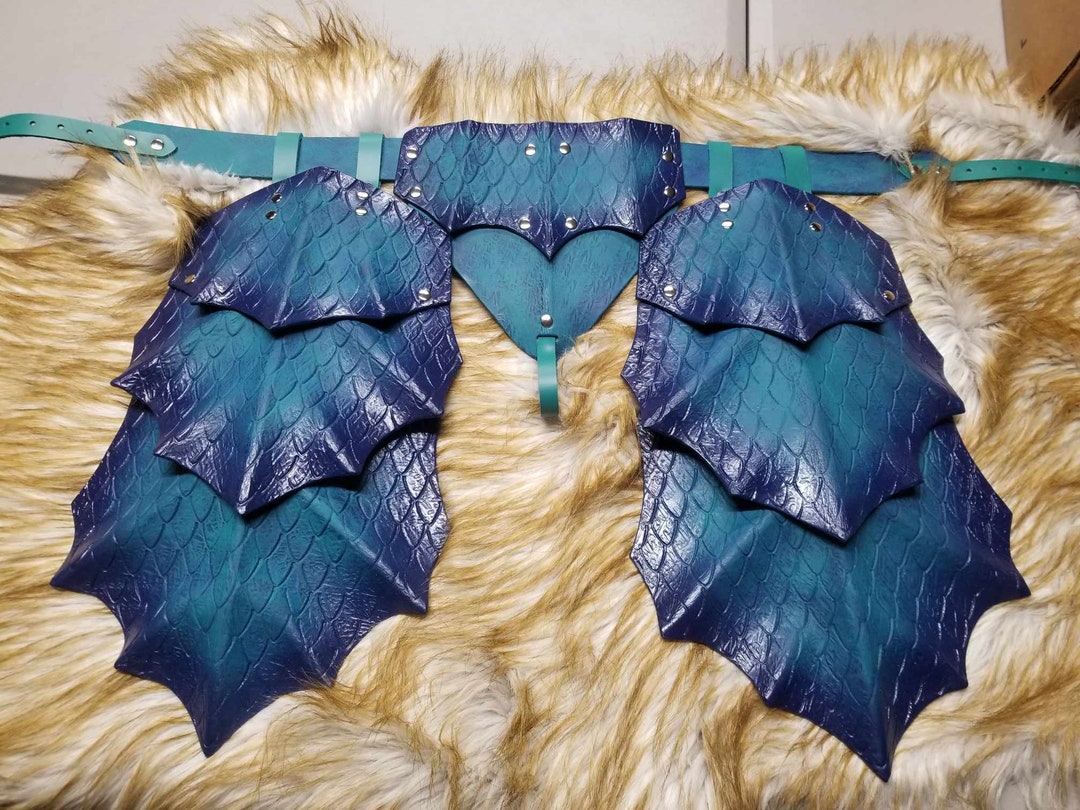 Leather Armor Dragon Scale Tassets and Cod Piece - Etsy