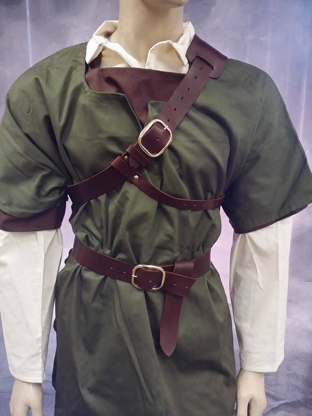 Leather Armor Twilight Princess Link Belt and Baldric LARP Link Cosplay ...