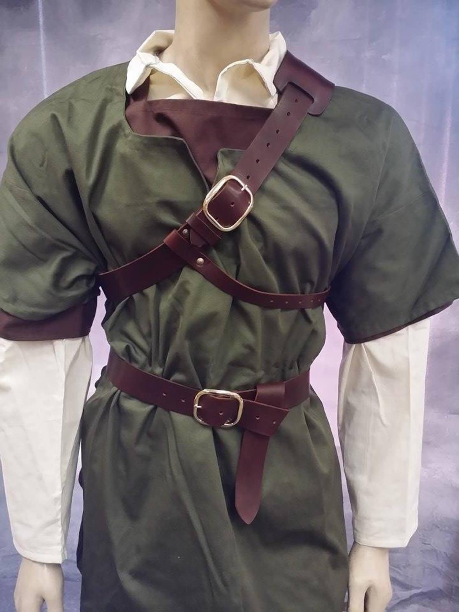 Leather Armor Twilight Princess Link Belt and Baldric: Custom LARP ...