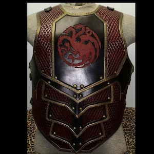 Dragon Scale Leather Armor Chest & Back: Custom Medieval Cuirass ...