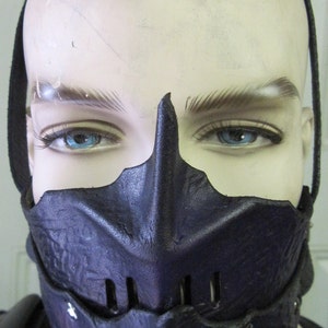 Leather Armor Dark Elf Molded Mask - Etsy