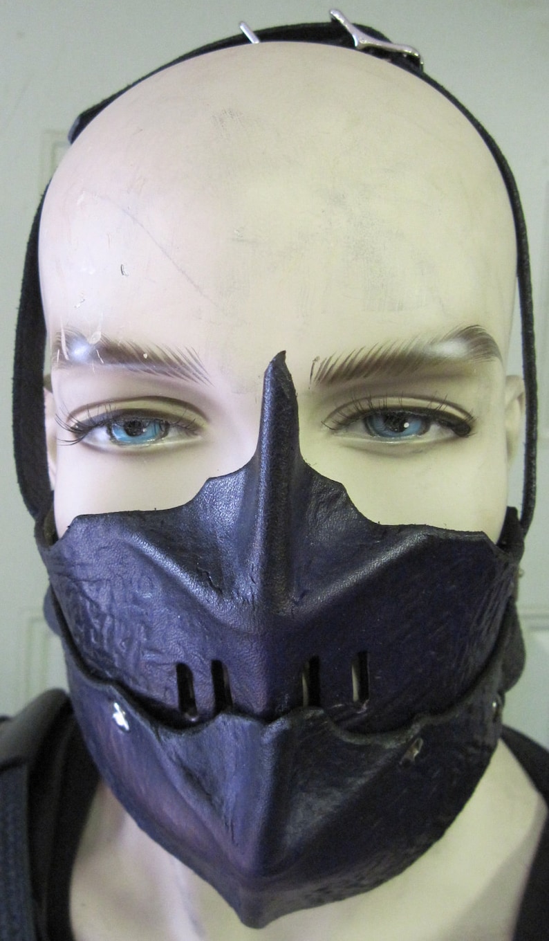 Leather Armor Dark Elf Molded Mask | Etsy