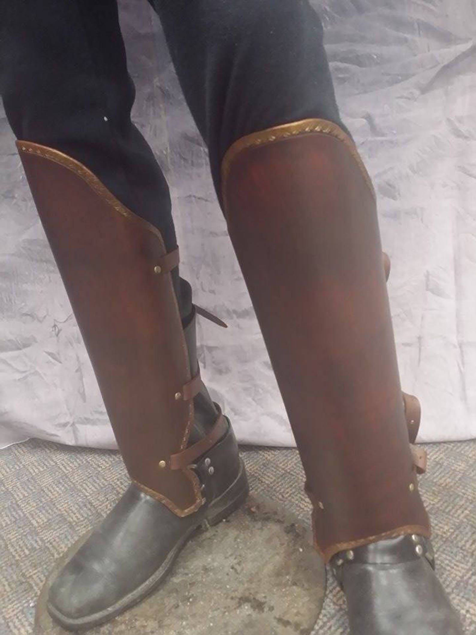 Leather Armor Ranger Greaves - Etsy