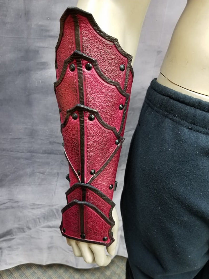 Leather Armor Barbarian Gauntlets | Etsy