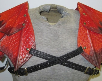 Leather Armor Dragon Scale Greaves - Etsy