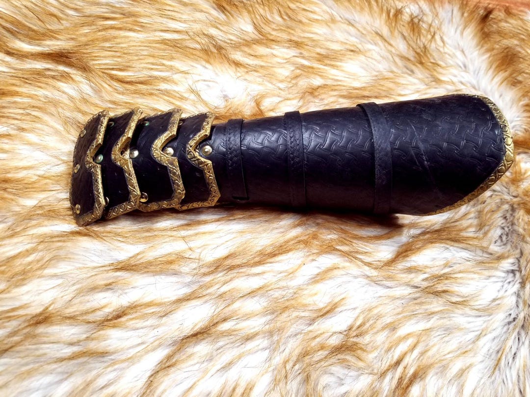Leather Armor Reverse Clamshell Leather Gauntlet - Etsy