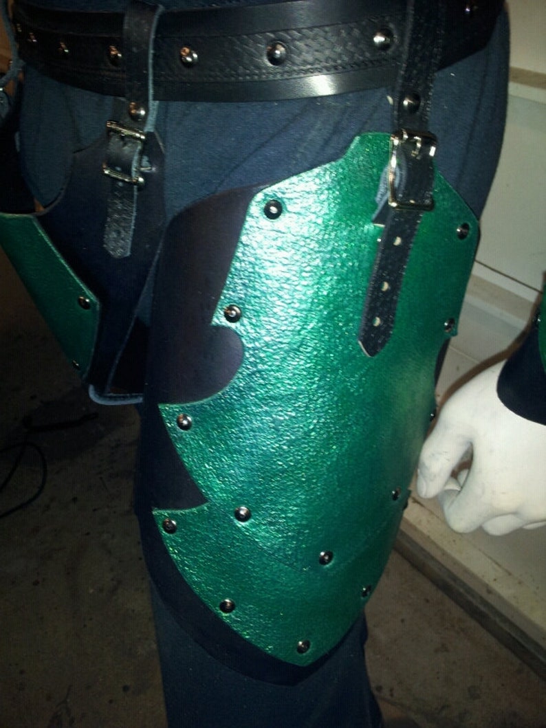 Leather Armor Juggernaut Cuisses and Cod Piece - Etsy