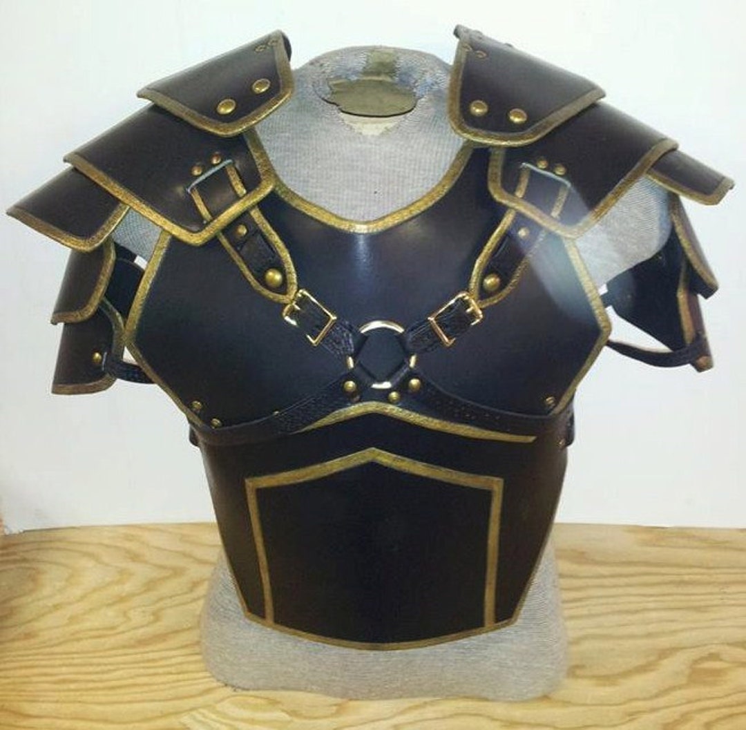 Leather Armor Juggernaut Chest and Back With Sentinel - Etsy